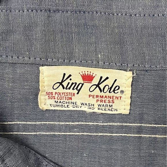 King Kole | Tops | Vintage 6s 70s Womens King Kole Work Shirt Hand ...